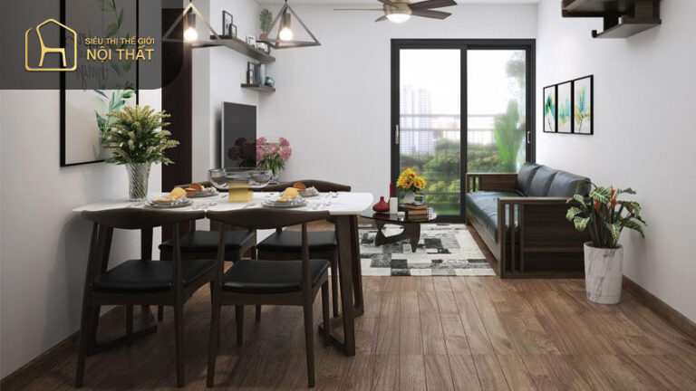 15+ Mẫu thiết kế nội thất chung cư 55m2 tối ưu không gian hiện đại 2023