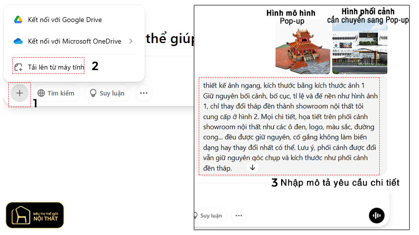 Trend tạo ảnh AI miễn phí mô hình Pop-up
